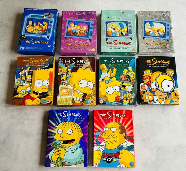 The Simpsons DVD Collection Seasons 1 2 3 4 6 8.. | Köp på Tradera ...