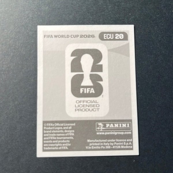 Panini World Cup 2026 Sticker - Valencia - ECU 20 | Köp på Tradera ...
