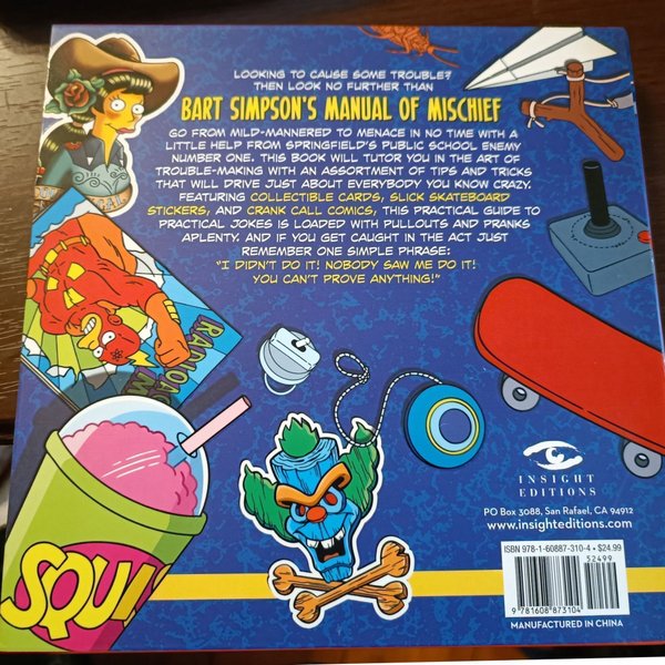 Bart Simpsons Manual of Mischief - The Vault of.. | Köp på Tradera ...