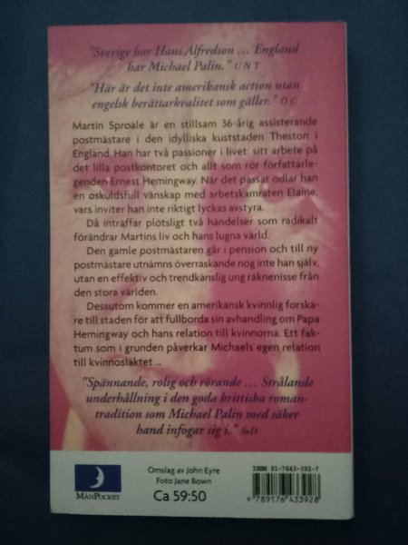 Roman av Michael Palin HEMINGWAYS STOL pocket p.. | Köp på Tradera ...