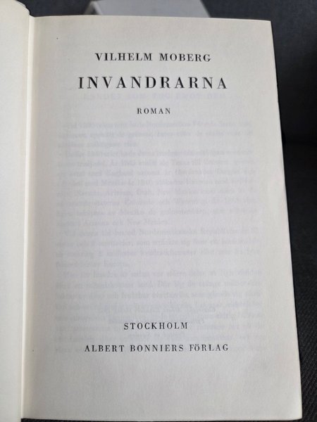 Se produkter som liknar Vilhelm Moberg - Invandrarna .. på Tradera (691917152)