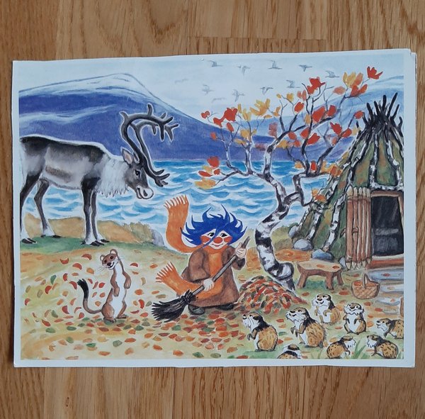 2 st vykort med motiv från Plupp böckerna av In.. | Köp på Tradera ...