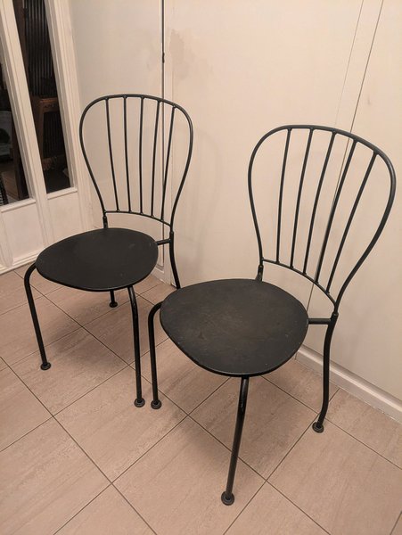 2 st IKEA Stolar (metall) i 60-talsstil. | Köp på Tradera (735396210)
