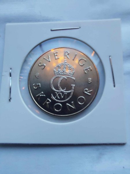Svensk 5 kronor mynt - FN 50 år unc ocirkulerad.. | Köp på Tradera ...
