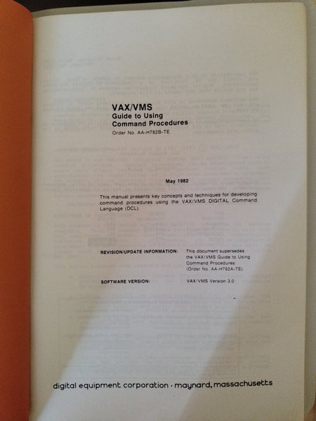VAX/VMS Guide to Using Command Procedures | Köp på Tradera (688755297)