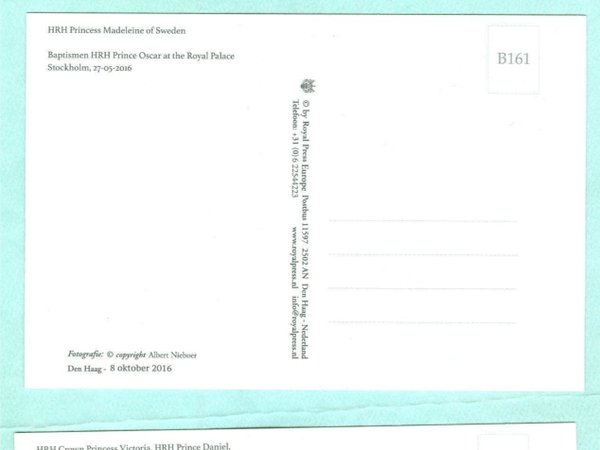 ROYALPRESS PRINSESSAN MADELEINE DOP PRINS OSCAR.. | Köp på Tradera ...