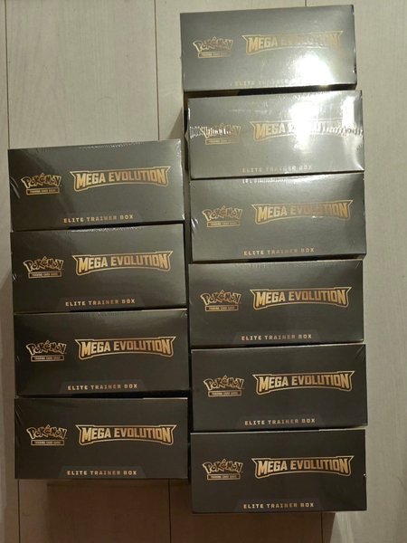 10x Pokémon Mega Evolution ETB | Köp på Tradera (709499343)
