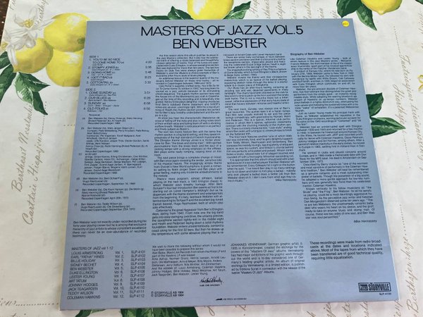 Ben Webster - Master of Jazz Vol. 5 (LP) 1984 T.. | Köp på Tradera (697808137)