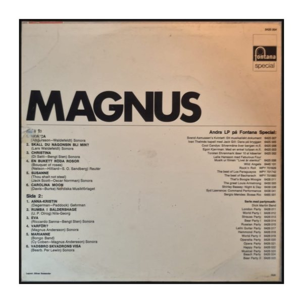 Magnus Kvintett & Lars Waldefeldt: Magnus | Köp på Tradera (733602083)