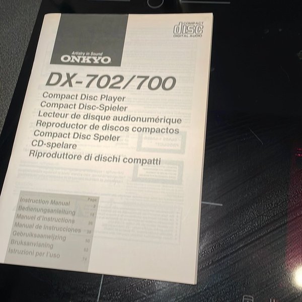 Onkyo DX-702/700 Manual | Köp på Tradera (734464383)