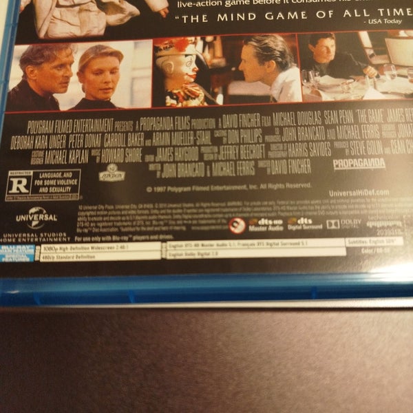 The Game - Blu-ray med Michael Douglas och Sean.. | Köp på Tradera ...