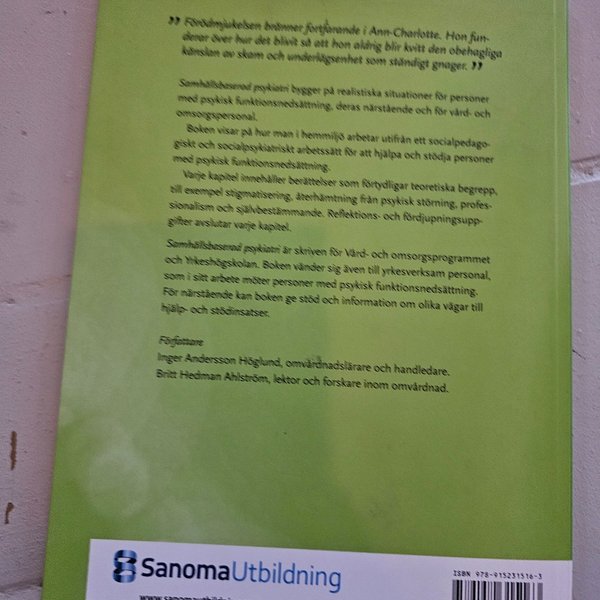 Samhällsbaserad psykiatri av Inger Andersson Hö.. | Köp på Tradera (692772587)
