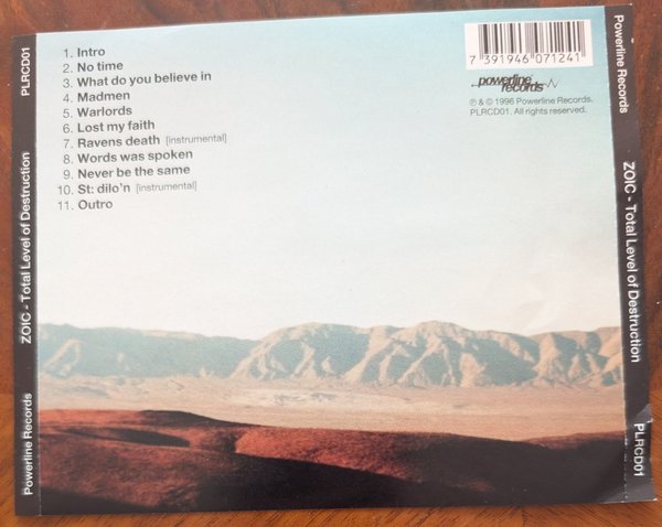 ZOIC - Total Level of Destruction CD 1996, Veni.. | Köp på Tradera (699923648)
