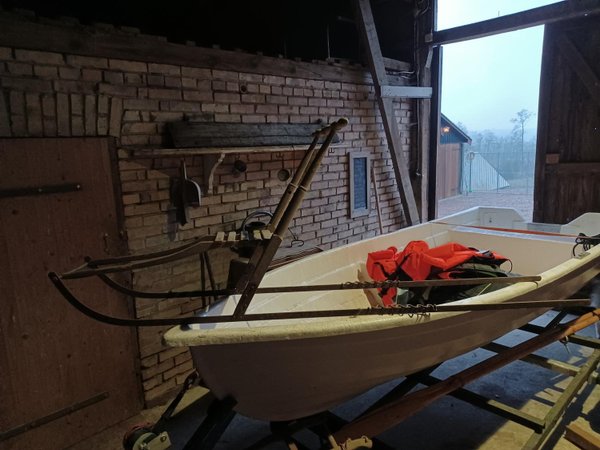 Spark kälke snöspark pulka gammeldags antik trä.. | Köp på Tradera ...