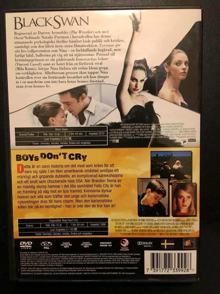 Black Swan + Boys Don't Cry - DVD (Beg) [Dubbel.. | Köp på Tradera ...