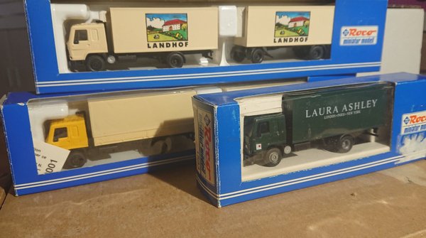 Roco 3 styck olika Volvo Fl10 lastbilar nya | Köp på Tradera (731323321)