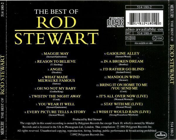 CD - Rod Stewart – The Best Of Rod Stewart | Köp på Tradera (712501008)