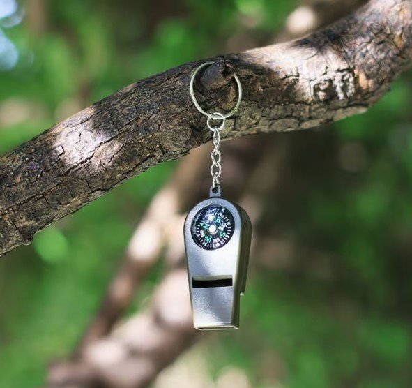Survival Whistle Compass 2-in-1 NY 6 x 2 cm | Köp på Tradera (734428067)