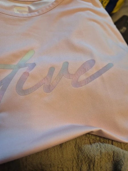 Rosa tränings T-shirts med tryck Stl. 122/128 | Köp på Tradera (736854653)