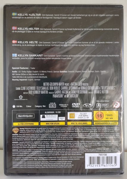 DVD: Kellys Hjältar - Clint Eastwood Collection.. | Köp på Tradera ...
