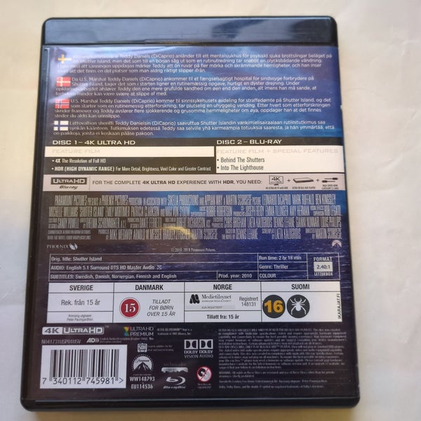 Se produkter som liknar Shutter Island 4K Ultra HD + .. på Tradera ...