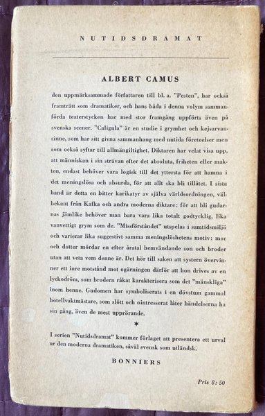 Caligula Missförståndet Albert Camus Pjäs Sex S.. | Köp på Tradera ...