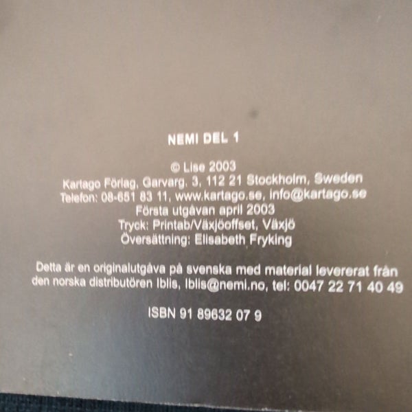 Nemi av Lise, 2003 (första upplagan) | Köp på Tradera (692463932)