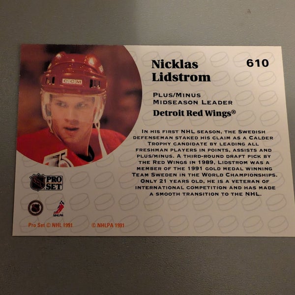 1991-92 Pro Set Leader AMERICAN 610 Nicklas Lid.. | Köp på Tradera ...
