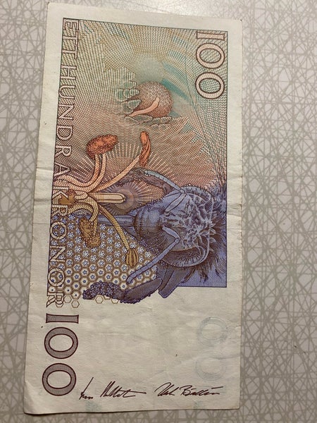 100 hundra kronor sedel | Köp på Tradera (736753241)