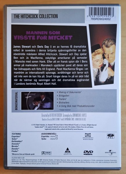 Mannen som visste för mycket (The Man Who Knew .. | Köp på Tradera ...