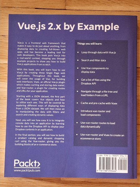 Se produkter som liknar Vue.js 2.x by Example av Mike.. på Tradera (696053706)
