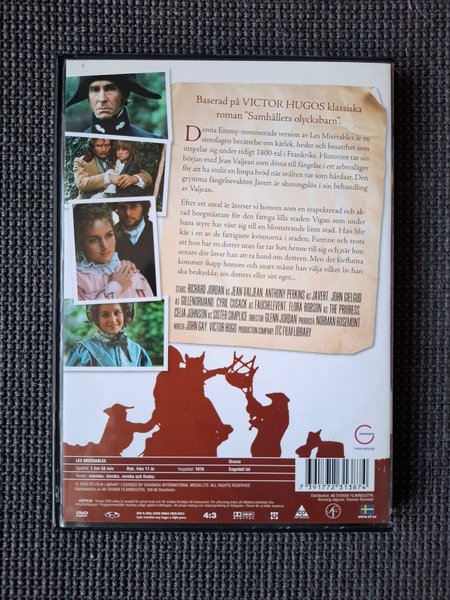 Les Misérables DVD Anthony Perkins Richard Jord.. | Köp på Tradera ...