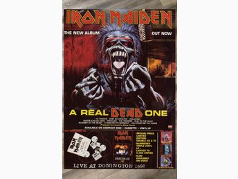 IRON MAIDEN A REAL DEAD ONE 1993 PHOT.. (410030614) ᐈ Djupegatan på Tradera