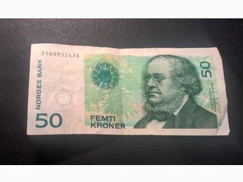Norge 50 Kronor Sedel 1996 på Tradera.com - Sedlar från Norden (utom